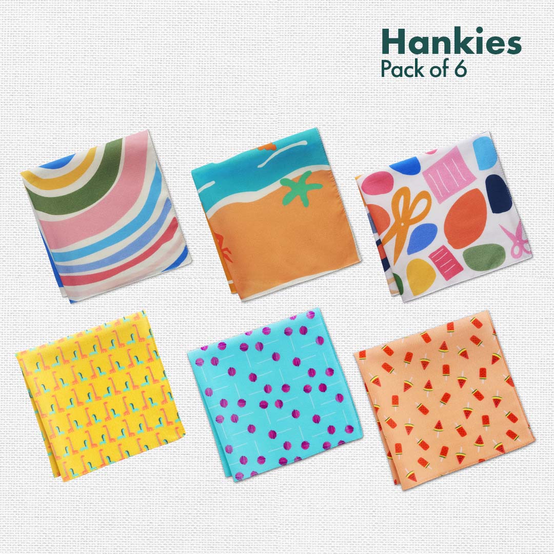 Buy Kids Hankies: Soft, Durable, And Oh-So-Fun-Pack of 6 | hex-a-fun ...