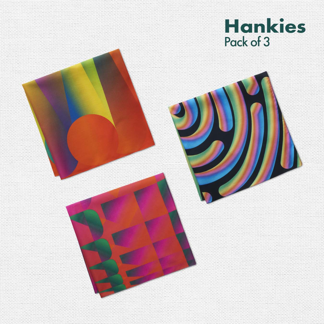 Shop Men's & Women's Abstract Hankies | Colorful Pack For Your Pocket ...