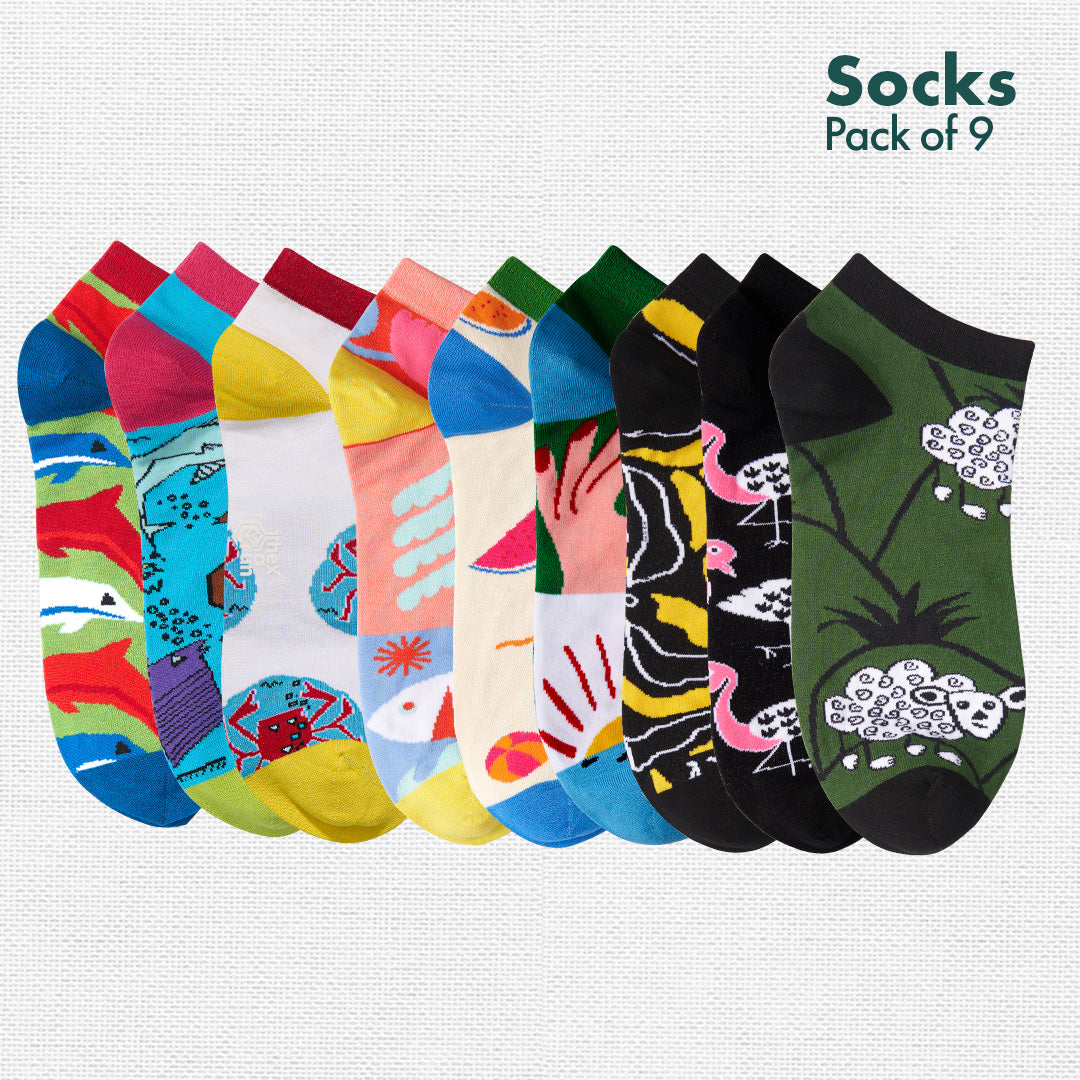 Buy Trendy Ankle Socks Online In India | 100% Organic Cotton & Unisex ...
