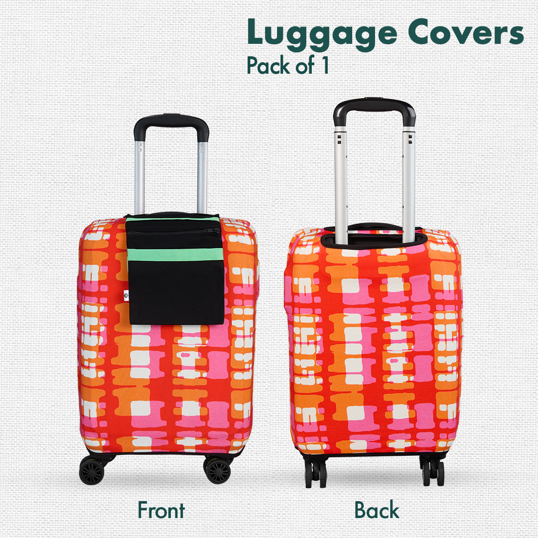 Buy Abstract Print Trolley Cover Small Size | Unique & Fun - Pack of 1 ...