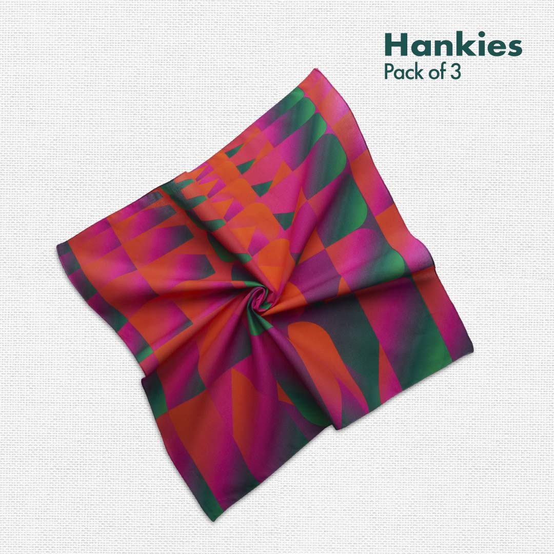 Shop Men's & Women's Abstract Hankies | Colorful Pack For Your Pocket ...